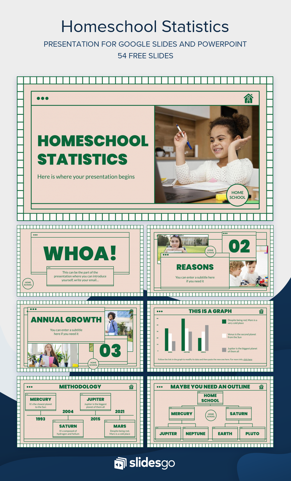 Homeschool Statistics | Google Slides & PowerPoint template