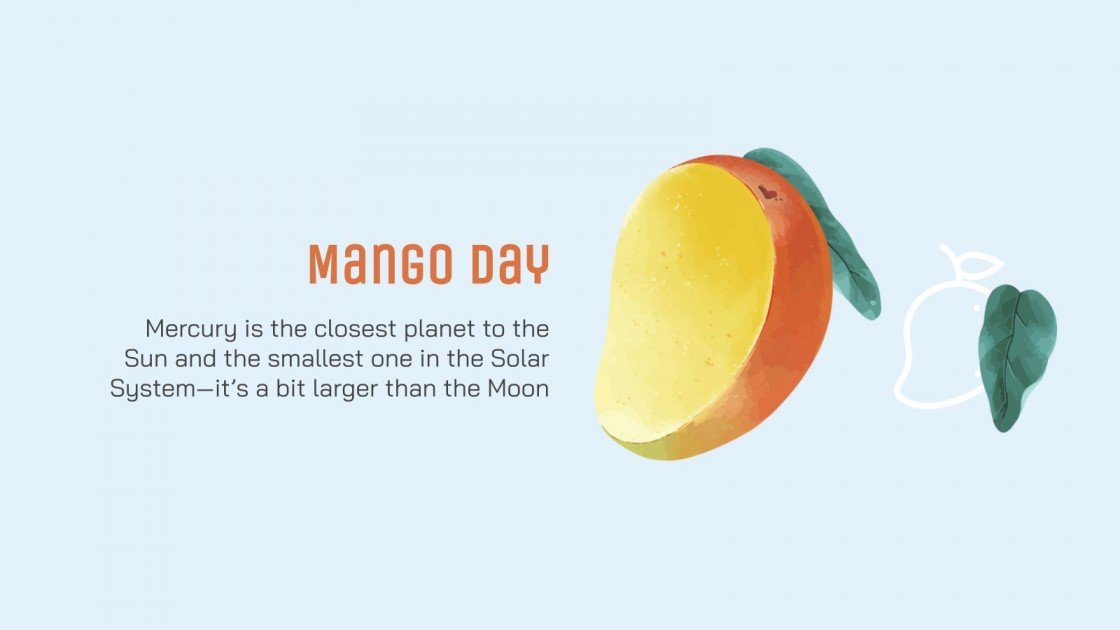 Indian National Mango Day | Google Slides & PPT template