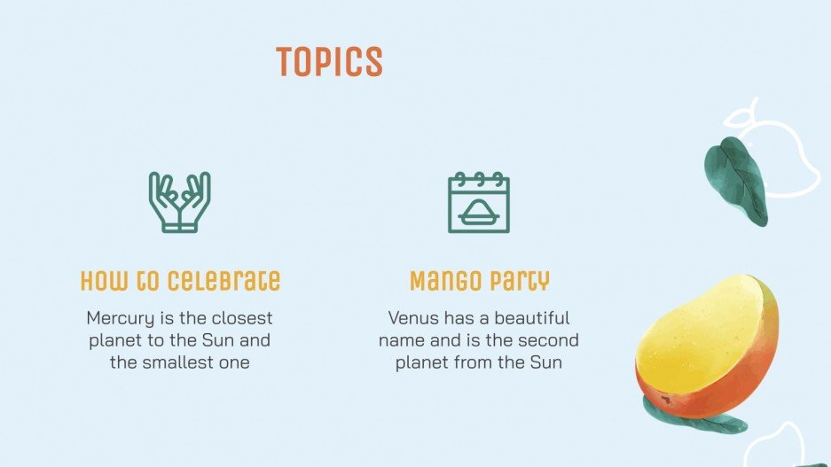 Indian National Mango Day | Google Slides & PPT template