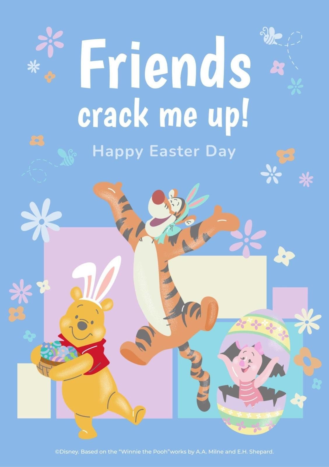 Winnie the Pooh Easter Card Presentation