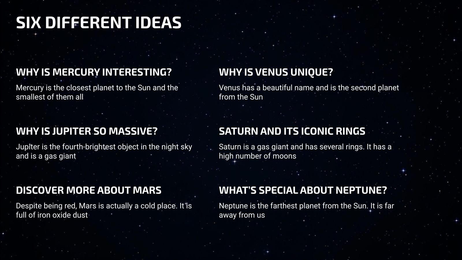 The Solar System Presentation