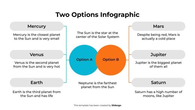 Two Options Infographics Template