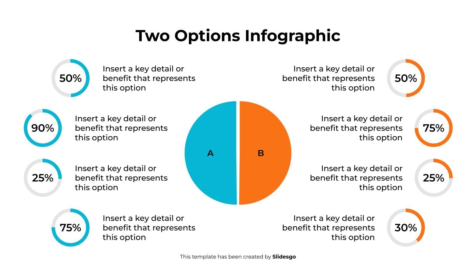 Two Options Infographics Template