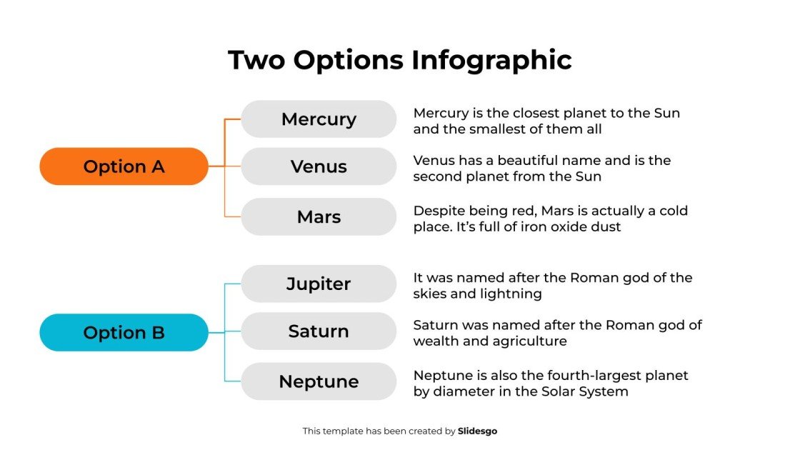 Two Options Infographics Template