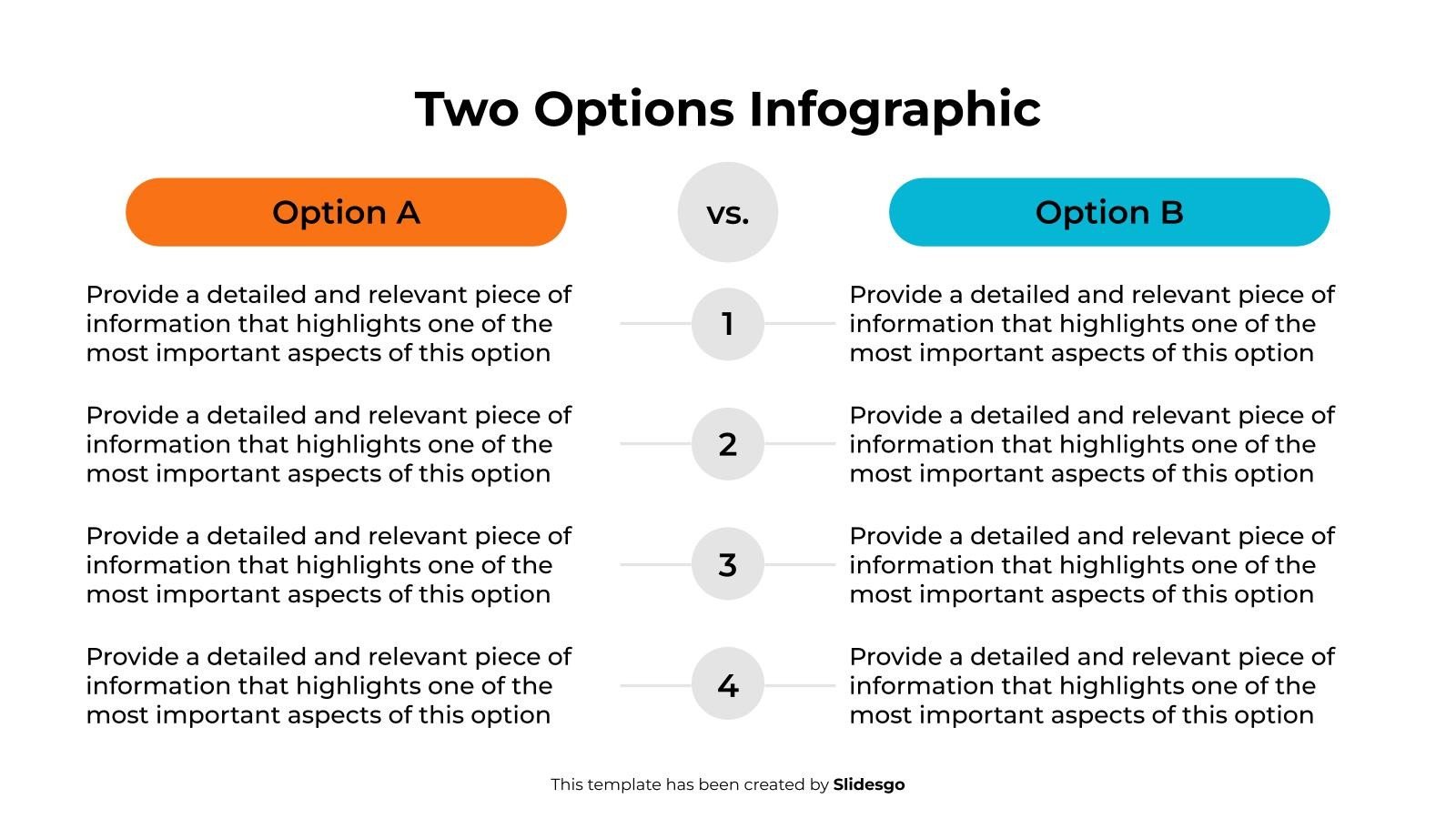 Two Options Infographics Template