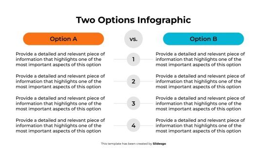 Two Options Infographics Template