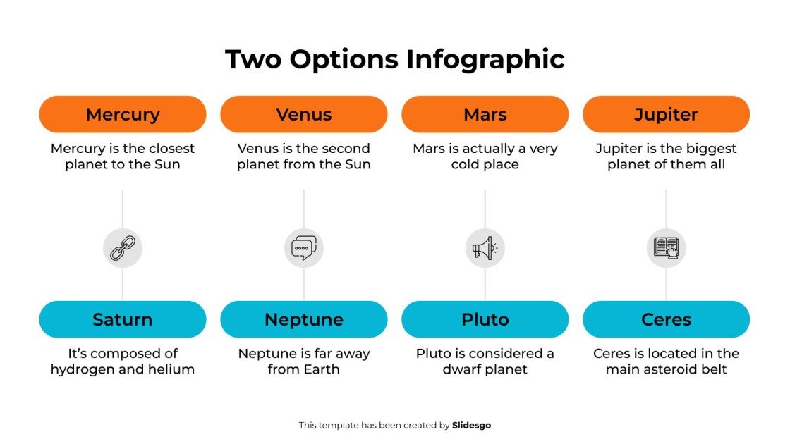 Two Options Infographics Template