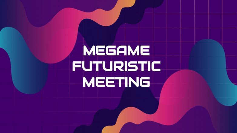Megame Futuristic Meeting Google Slides & PowerPoint template