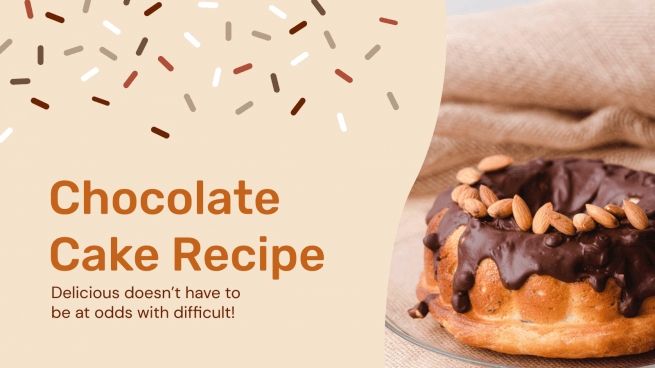 Chocolate Cake Recipe Google Slides Theme and PPT Template