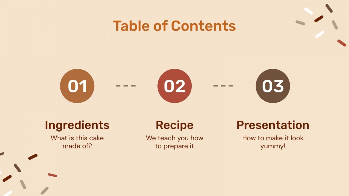 Chocolate Cake Recipe Google Slides Theme and PPT Template