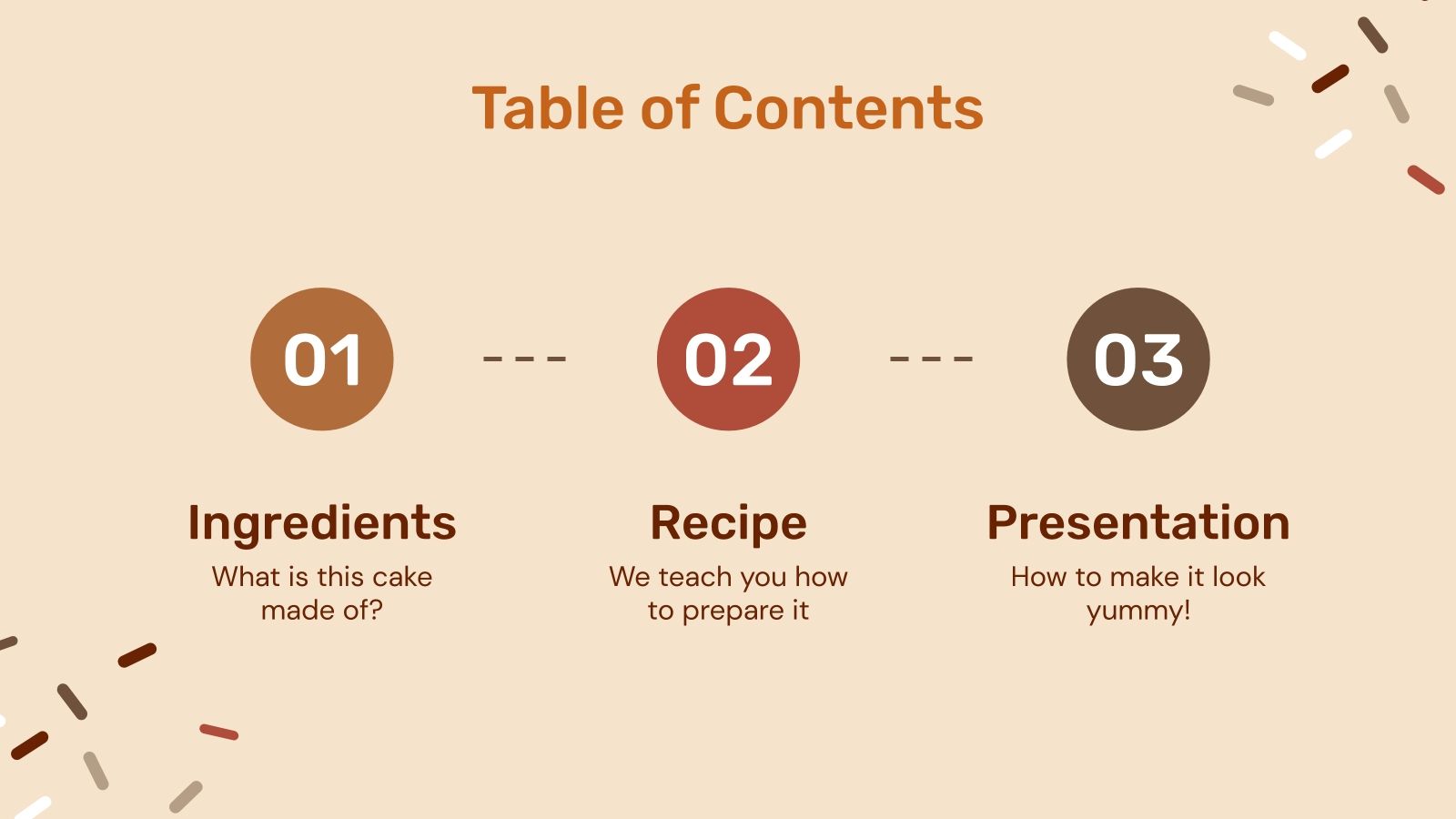 Chocolate Cake Recipe Google Slides Theme and PPT Template