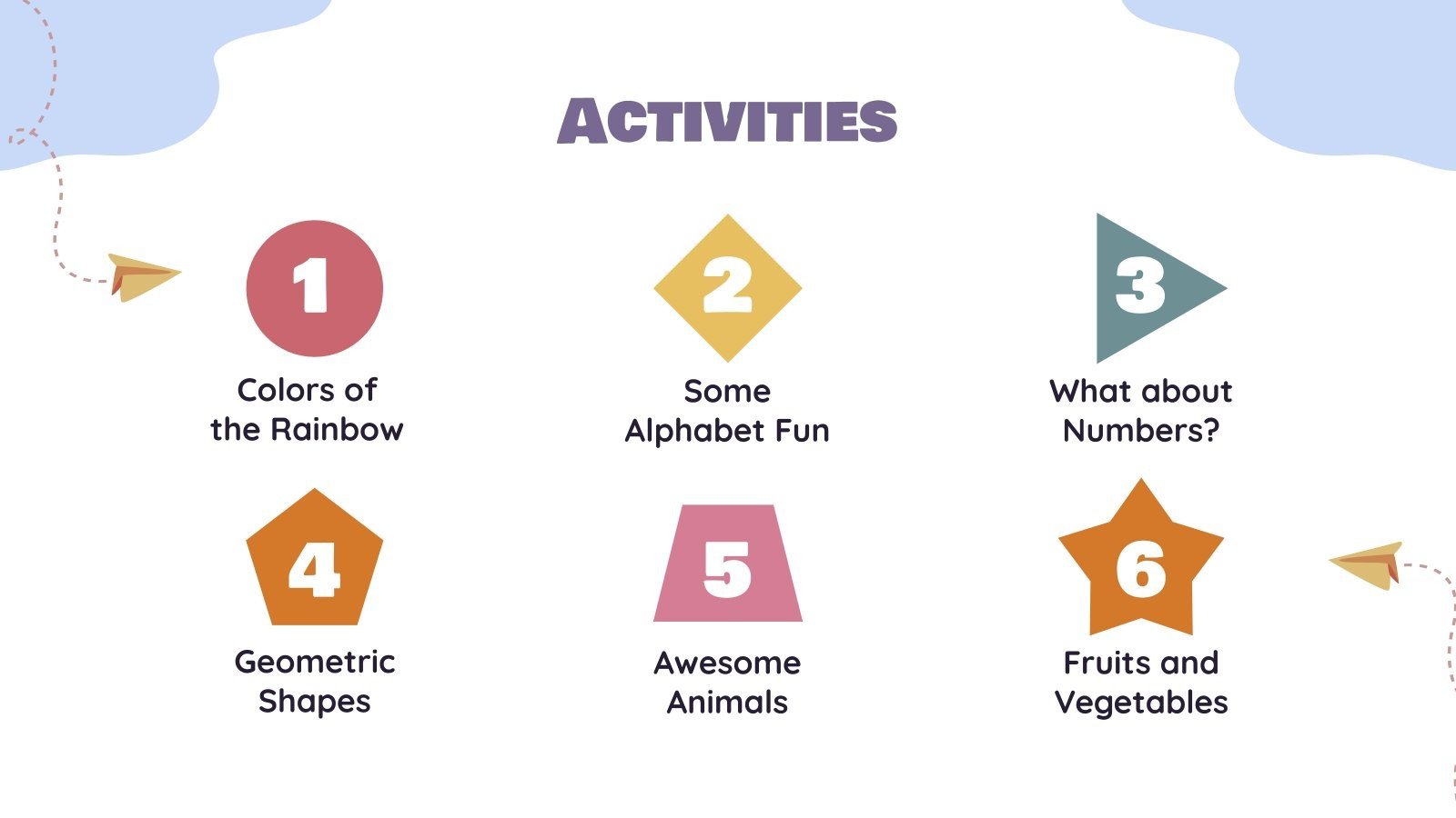 Flippy Cute Daily Activities Google Slides & PowerPoint template