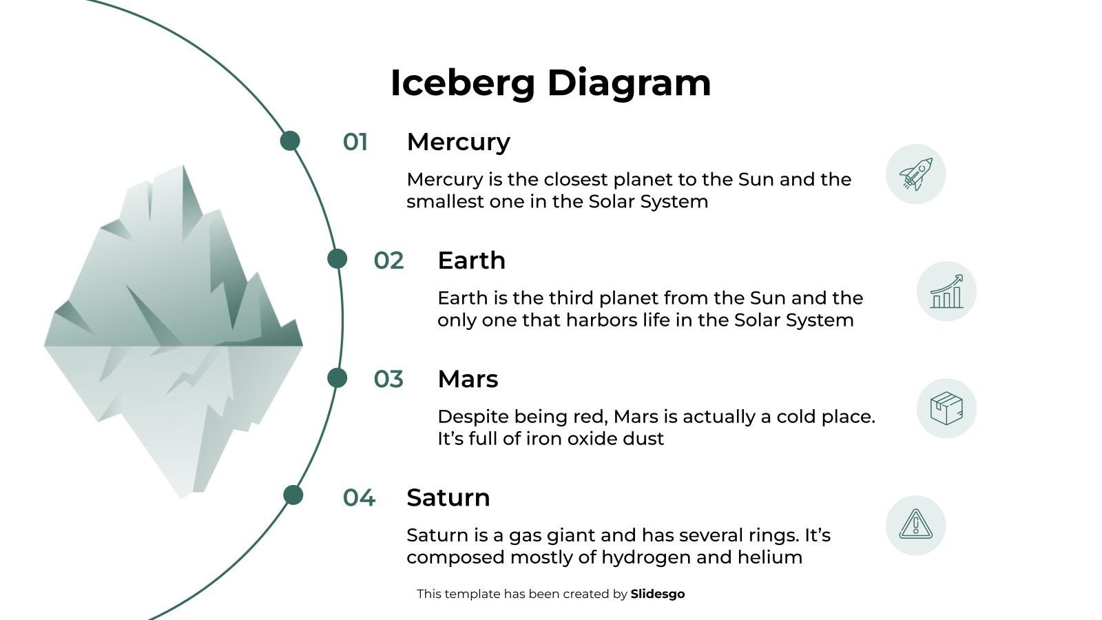 Iceberg Diagram Infographics Template
