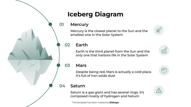 Iceberg Diagram Infographics Template