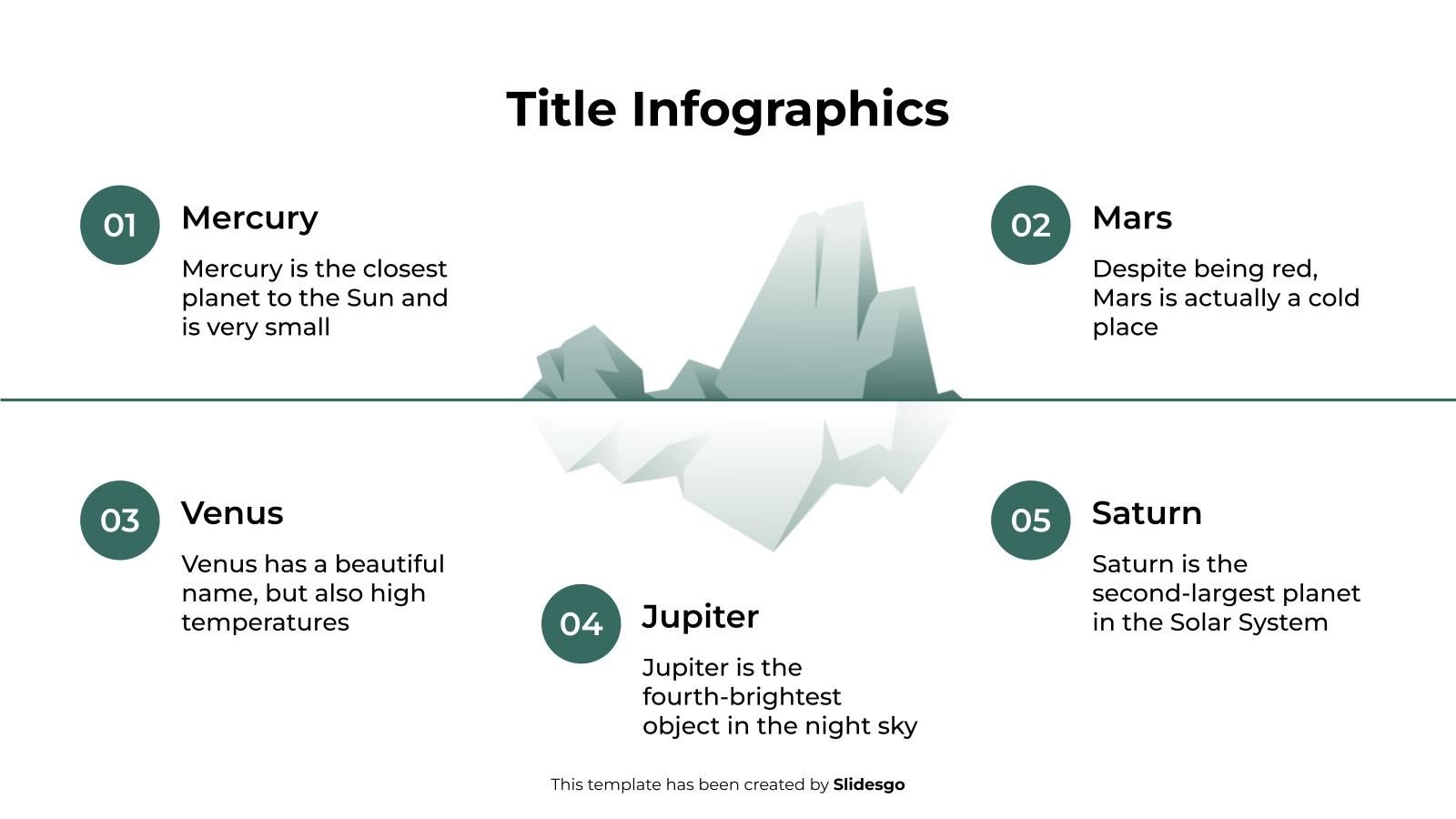 Iceberg Diagram Infographics Template