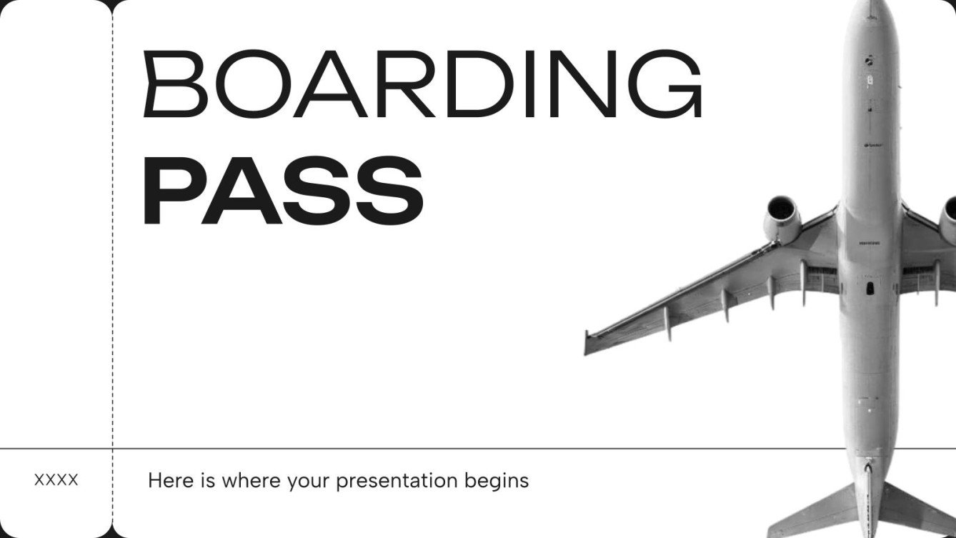 Plantillas gratis sobre aviones para Google Slides y PowerPoint