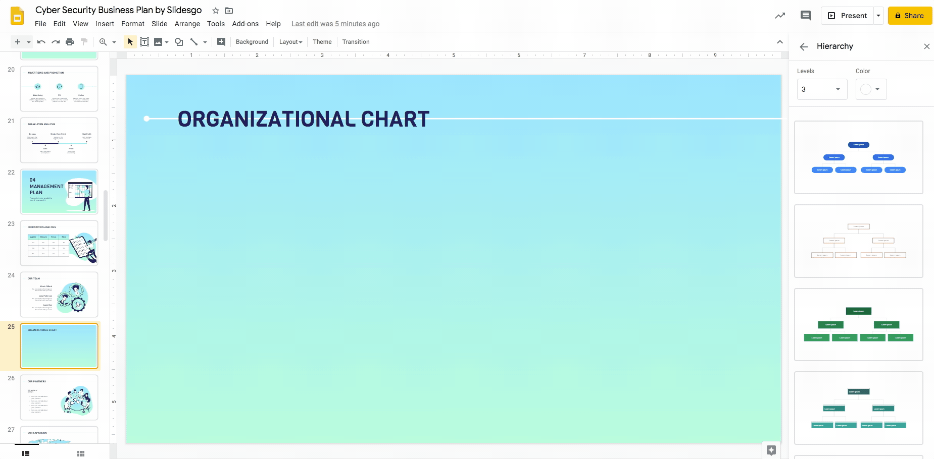 How To Create An Organizational Chart In Google Slides Tutorial