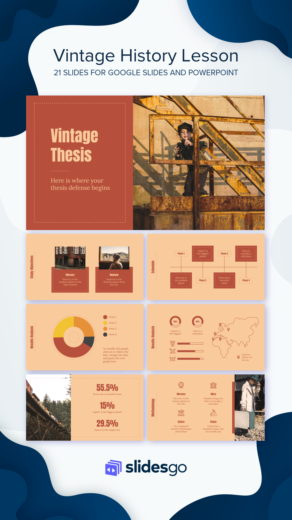 Page 2 | Vintage History Lesson Google Slides and PowerPoint Template