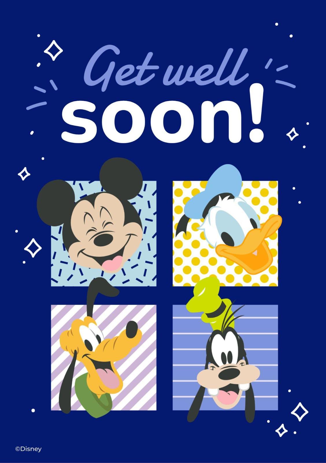 Mickey Mouse Get Well Card Presentation
