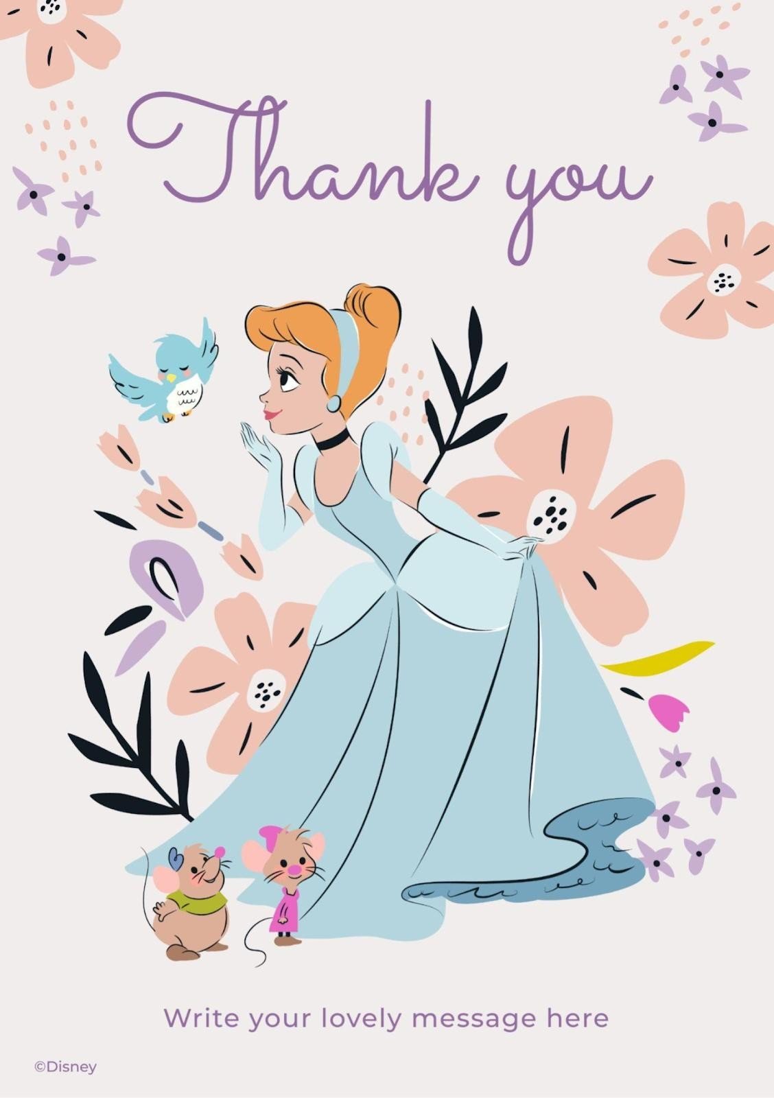 Cinderella Thank You Card Presentation