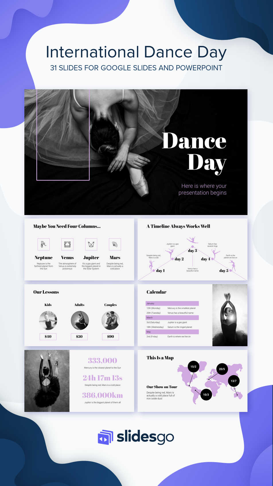 International Dance Day Google Slides and PowerPoint Template