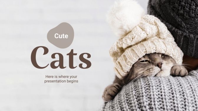 Free Cat-related Google Slides themes & PowerPoint templates