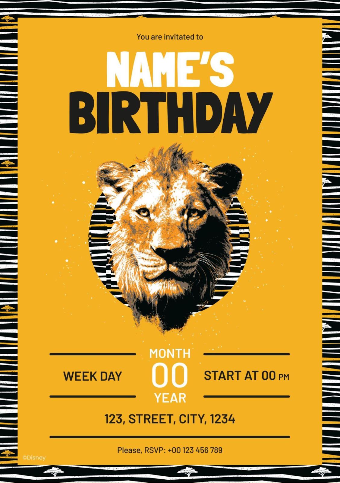 Mufasa Invitation Presentation