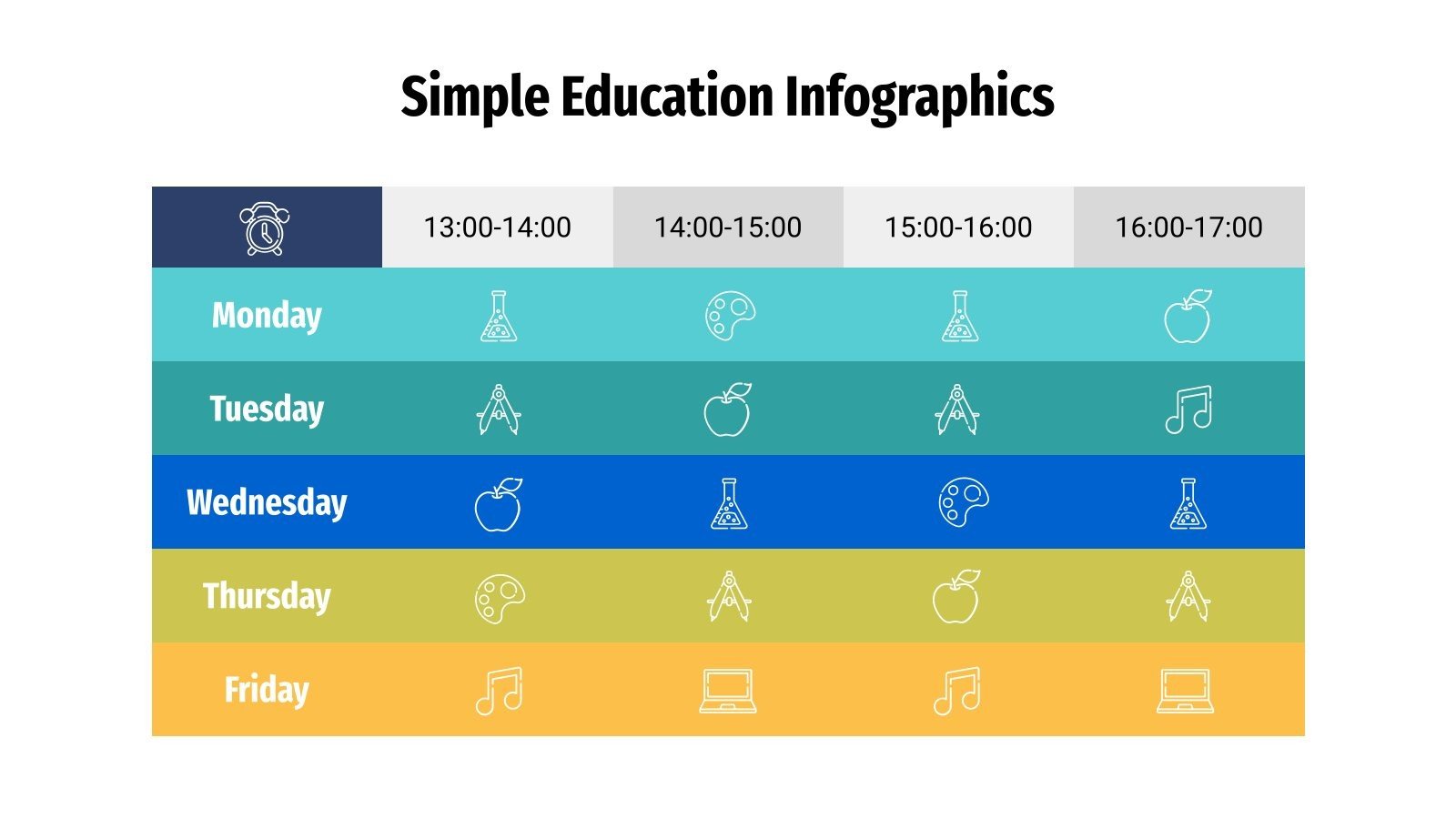 Simple Education Infographics | Google Slides & PPT template