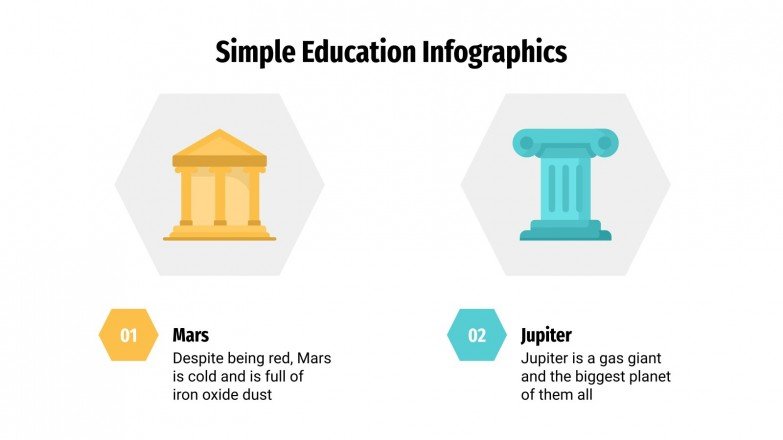 Simple Education Infographics | Google Slides & PPT template