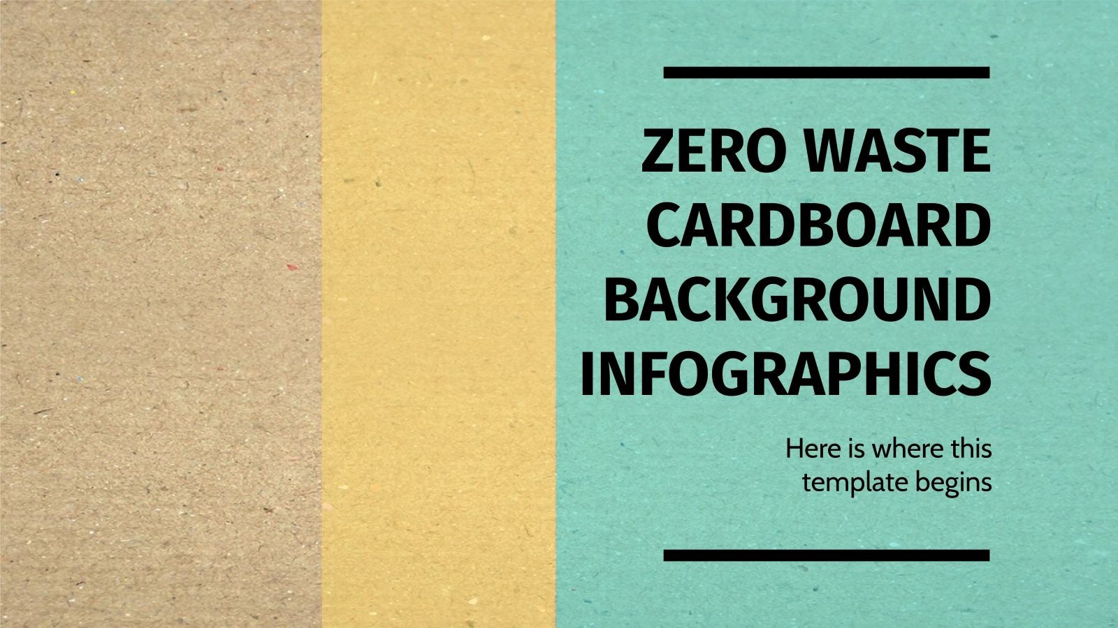 Zero Waste Cardboard Infographics | Google Slides & PPT