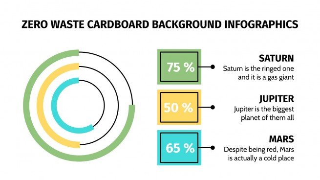 Zero Waste Cardboard Infographics | Google Slides & PPT