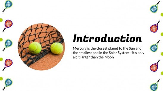 Centre de padel | Modèle Google Slides et PowerPoint