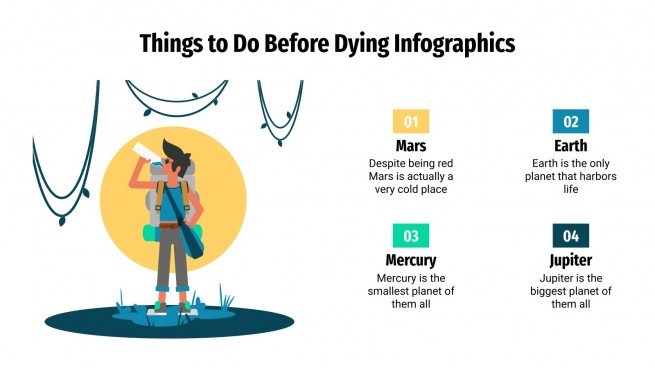 Things to Do Before Dying Infographics | Google Slides & PPT