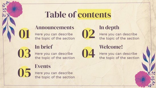 Colorful Collage Pictures Newsletter | Google Slides & PPT