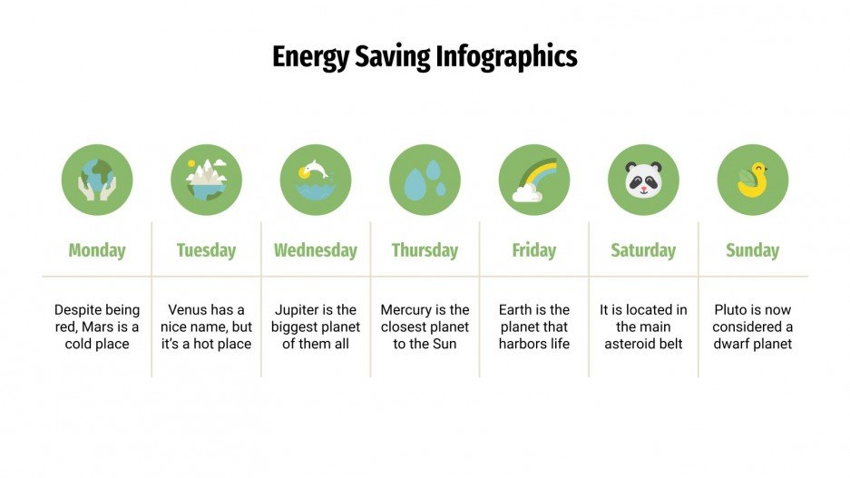 Energy Saving Infographics | Google Slides & PPT template
