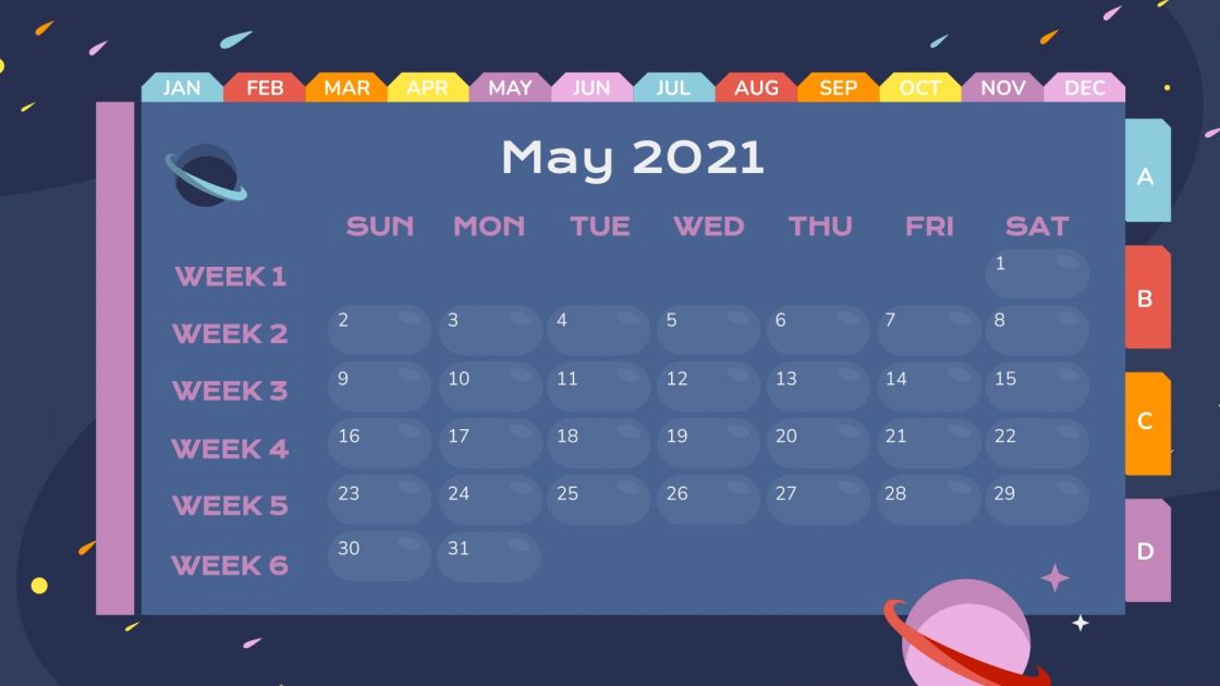 Super Stellar Planner for Middle School Google Slides & PPT template