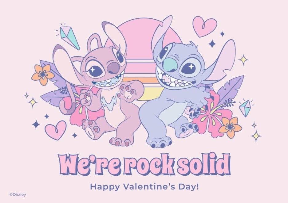 Stitch Valentines Card Presentation