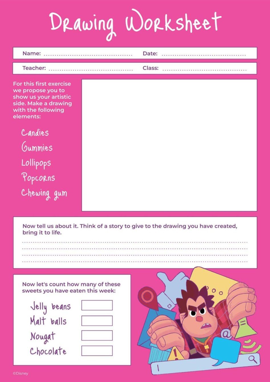 Wreck-it Ralph Worksheet Presentation