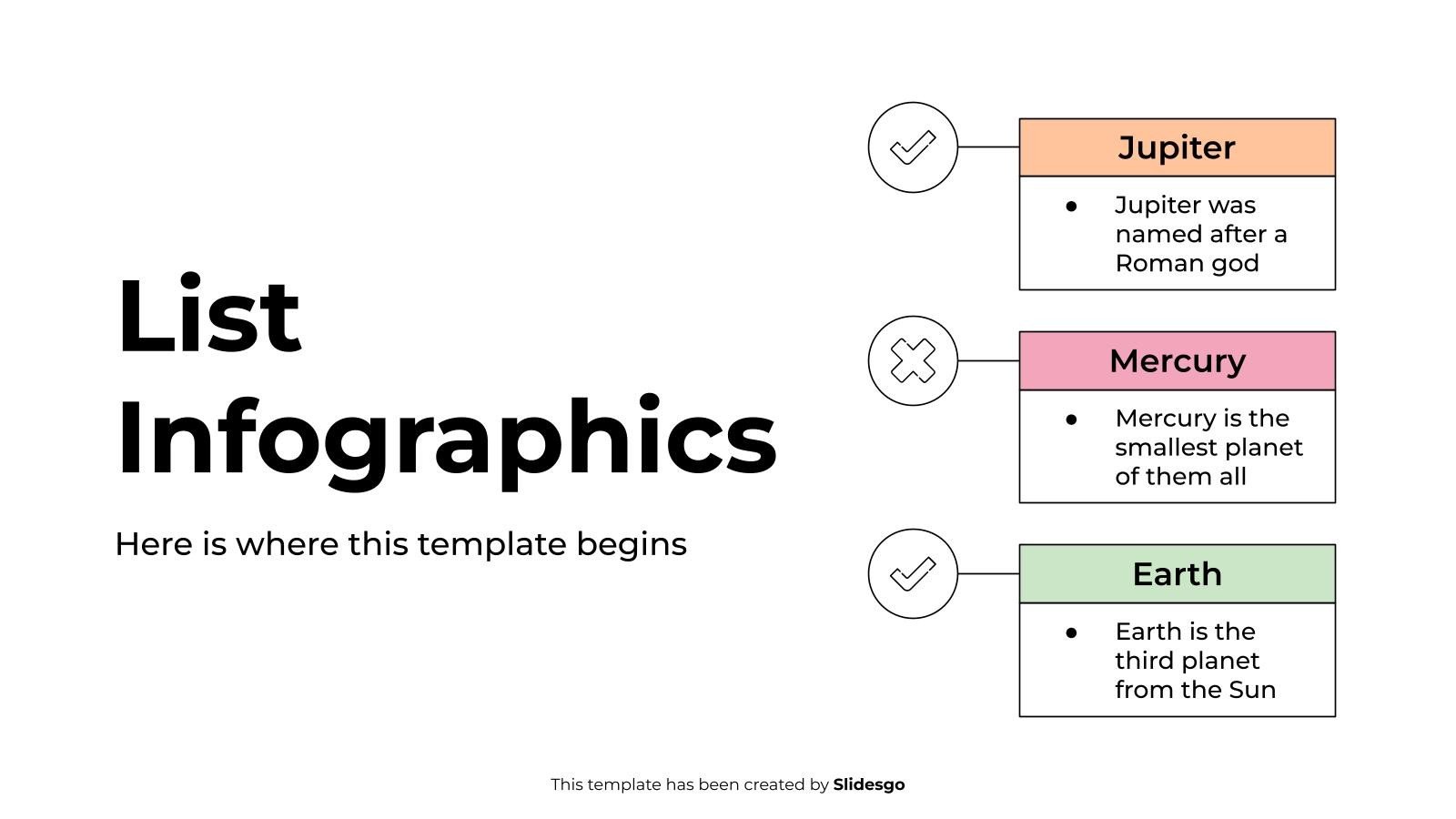 List Infographics Template