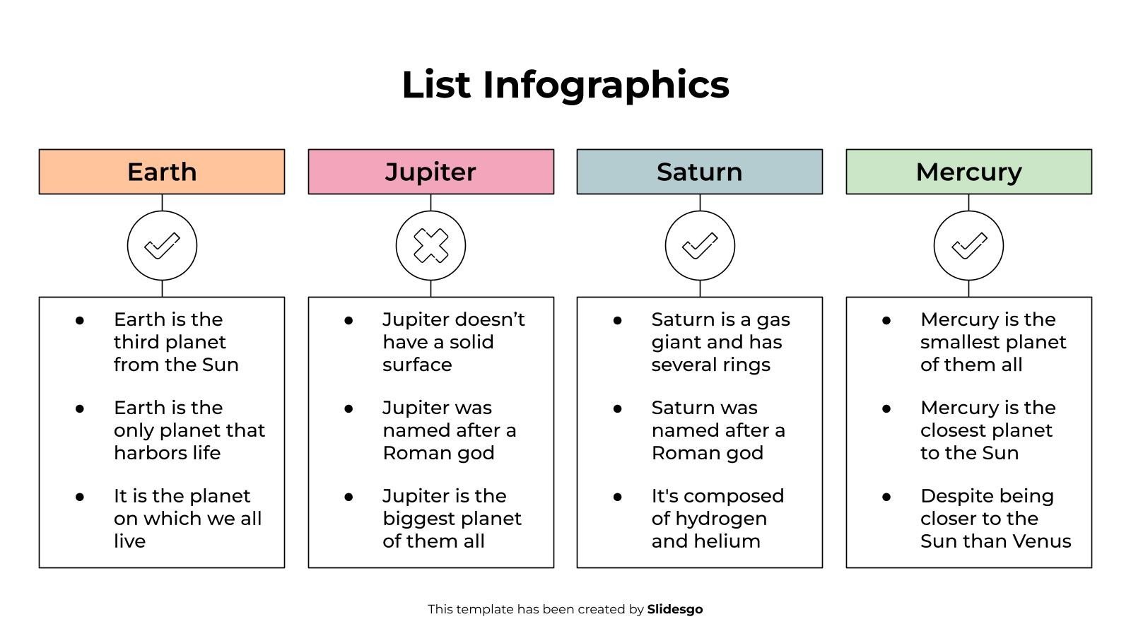 List Infographics Template