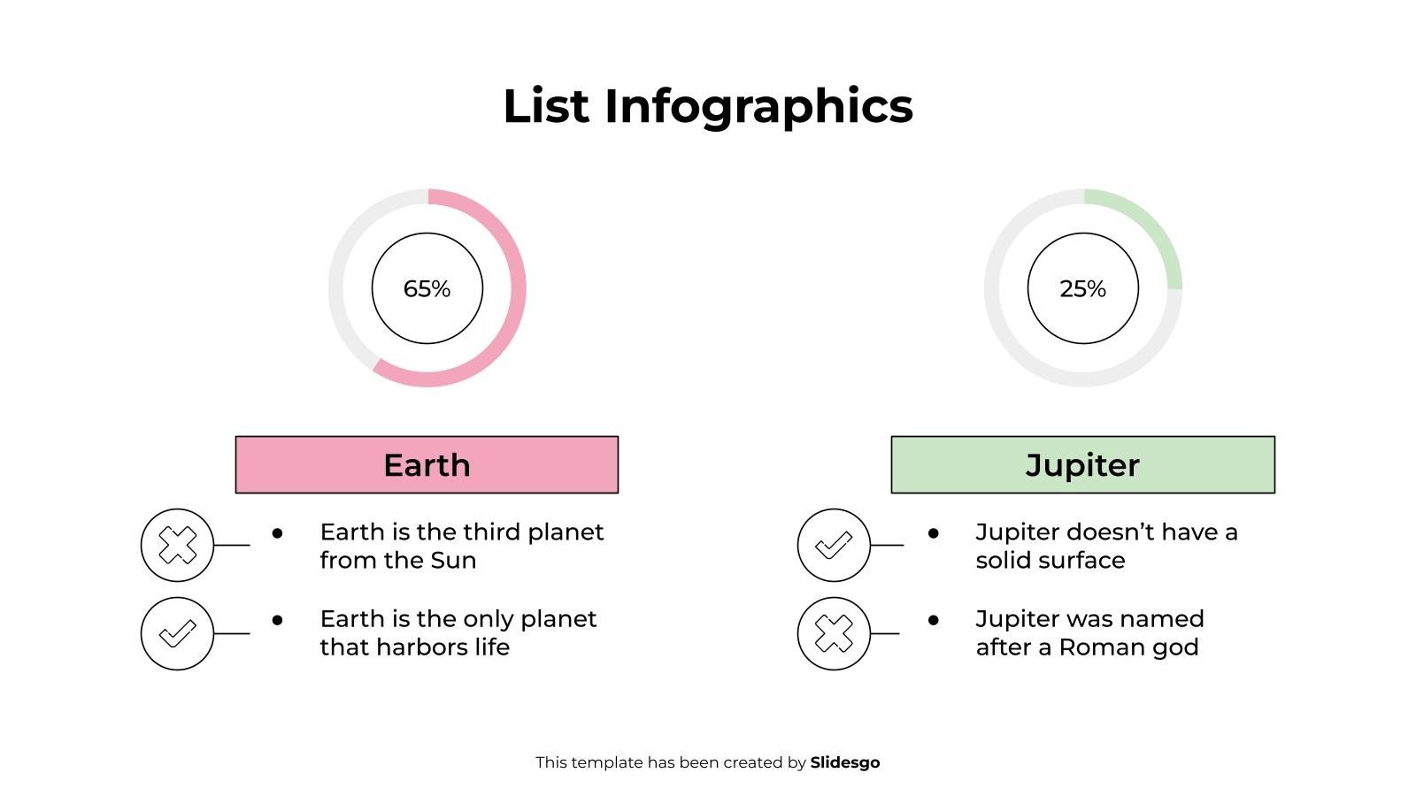 List Infographics Template