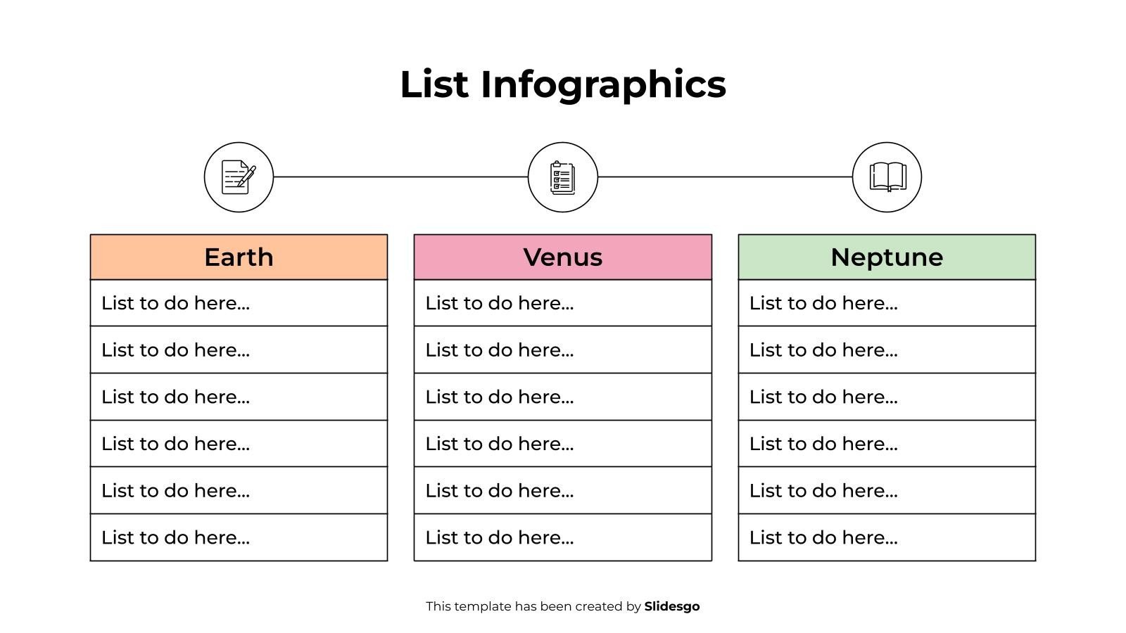 List Infographics Template