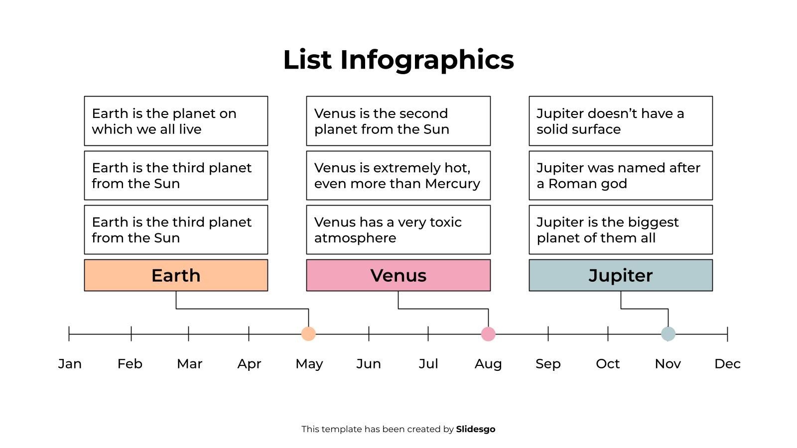 List Infographics Template