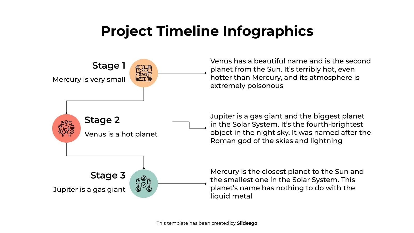 Project Timeline Infographics Template