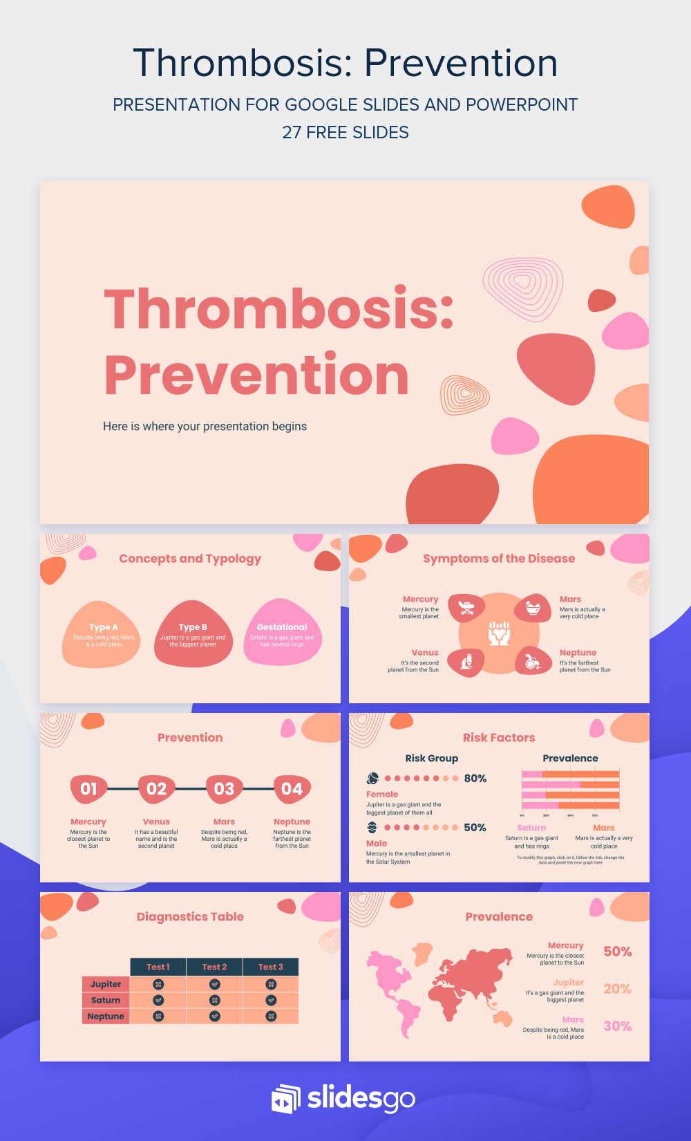 Thrombosis: Prevention Google Slides & PowerPoint template