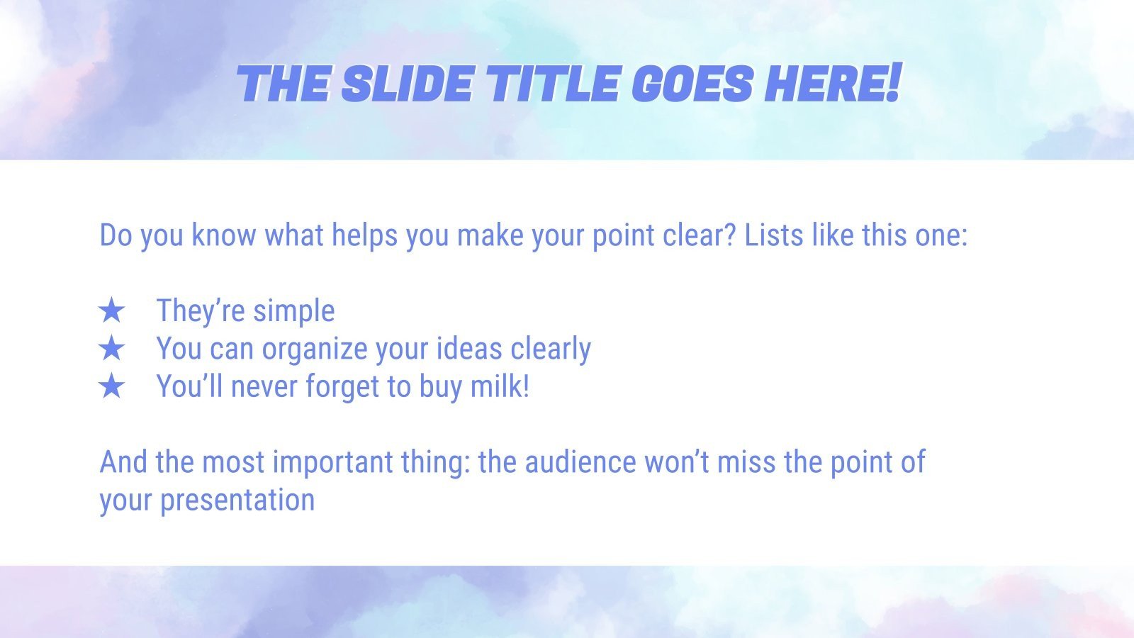 Watercolor Texture Google Slides and PowerPoint template