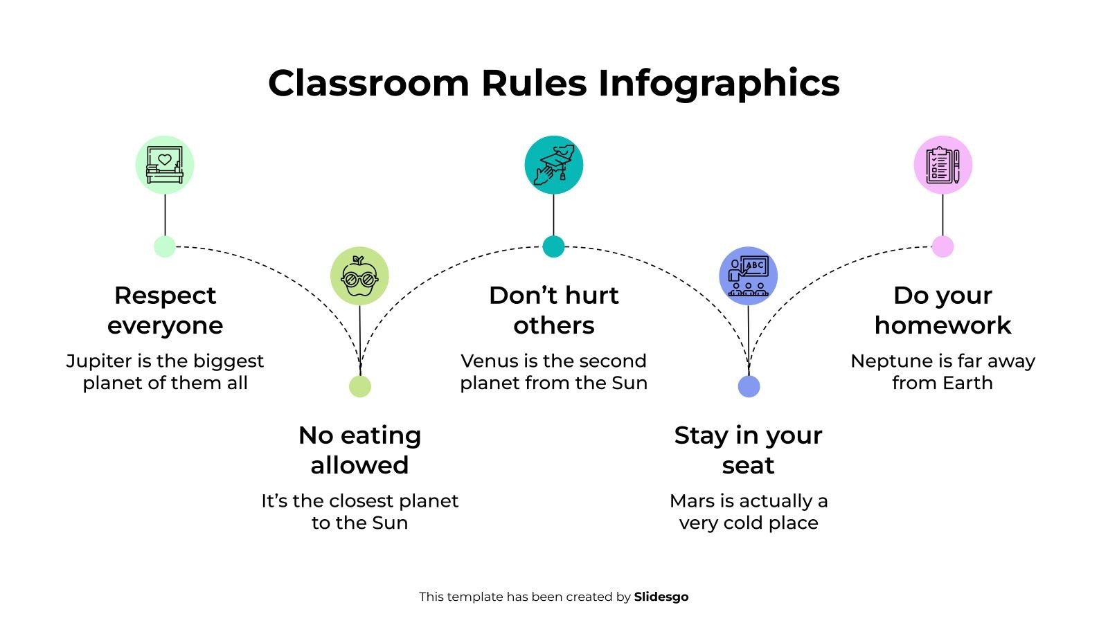 Classroom Rules Infographics Template