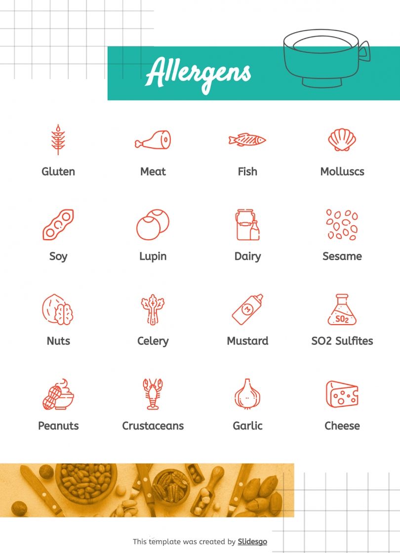 Colorful Breakfast Menu Google Slides theme & PPT template