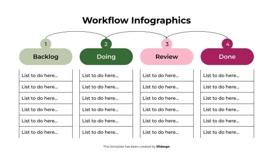 Workflow Infographics Template