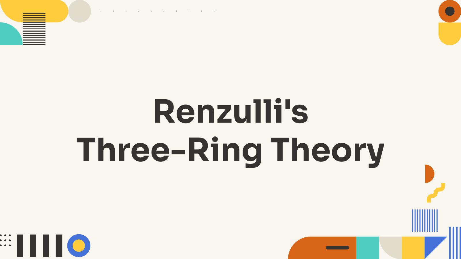 Presentación La teoría de los tres anillos de Renzulli